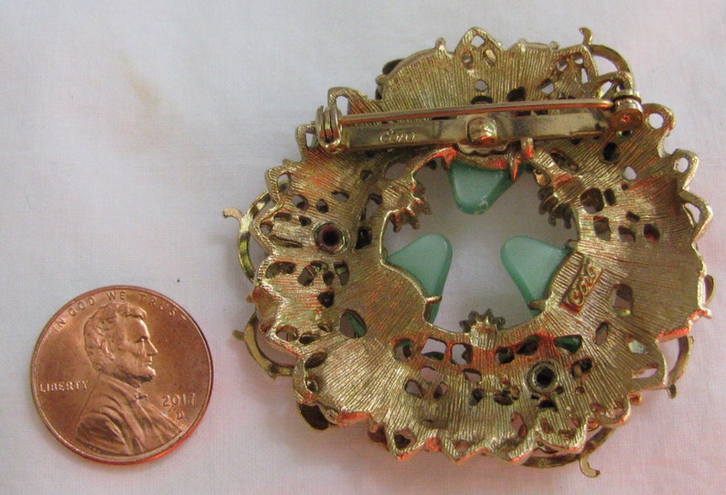 Elaborate Vintage Double Signed coro Brooch Mint - Etsy