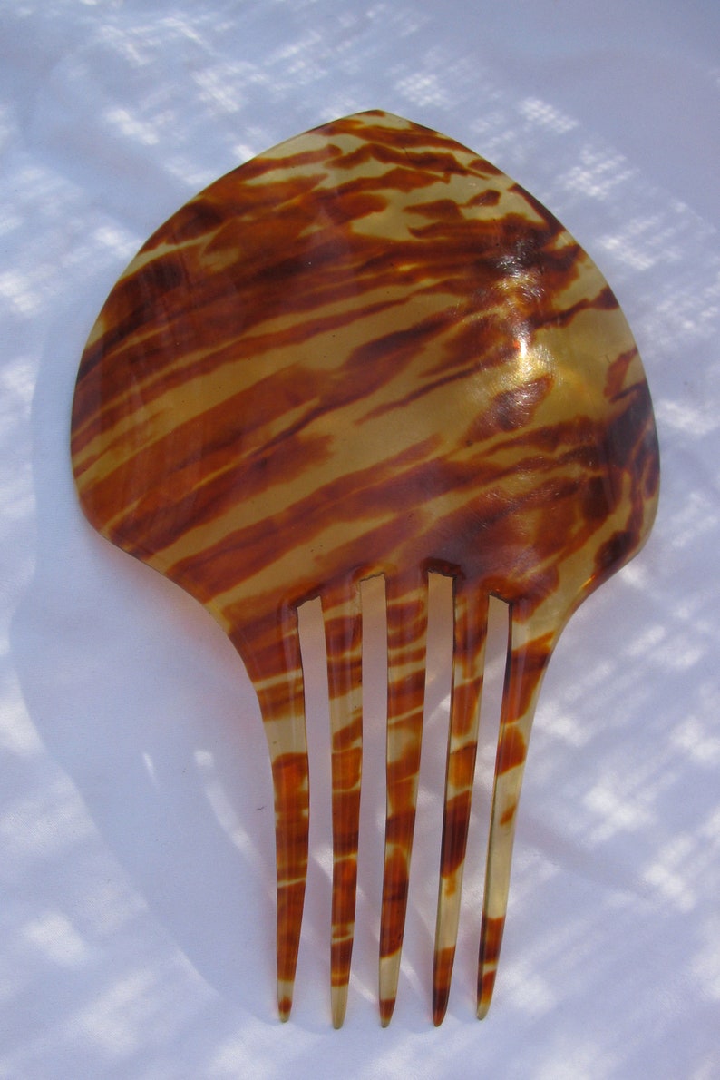 Antique Faux Tortoise Shell Large Mantilla Curved Hair Comb | Etsy