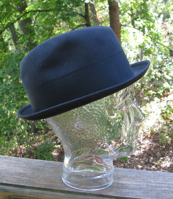 Vintage Late 1950's Cavanagh Hats Black Hat, Cavanagh… - Gem