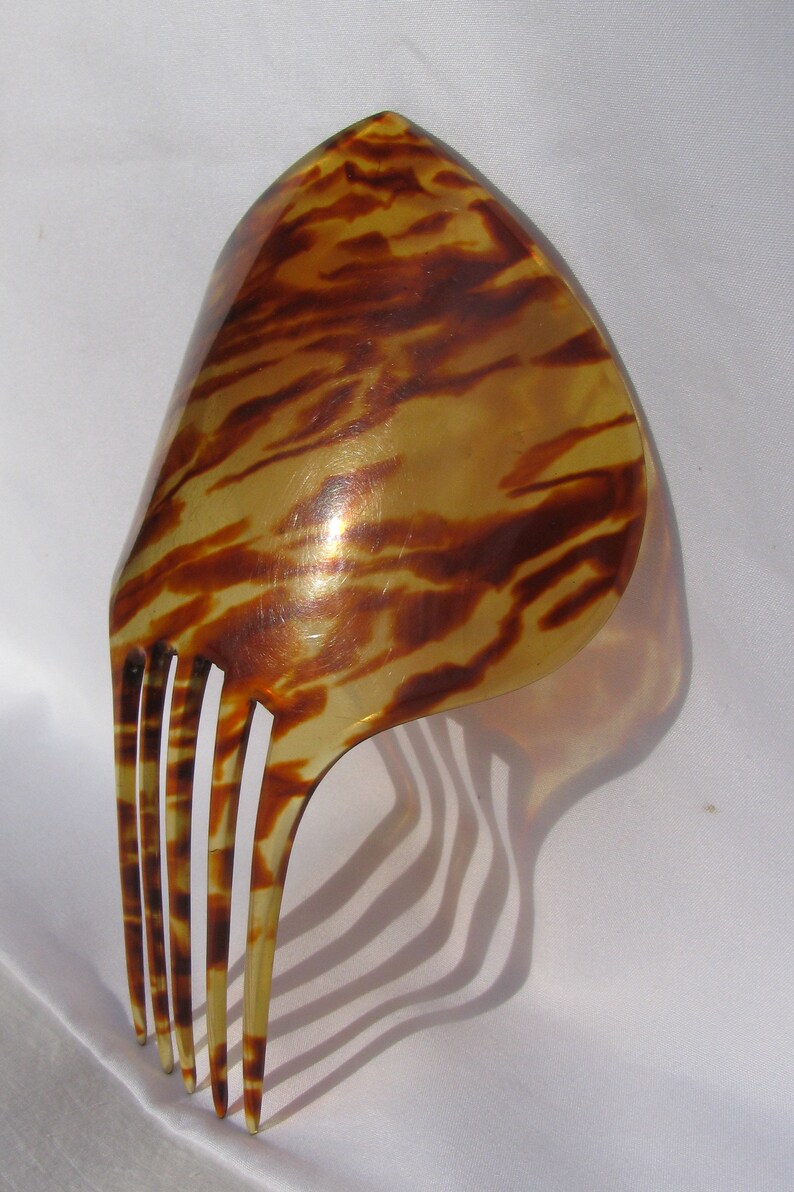 Antique Faux Tortoise Shell Large Mantilla Curved Hair Comb | Etsy