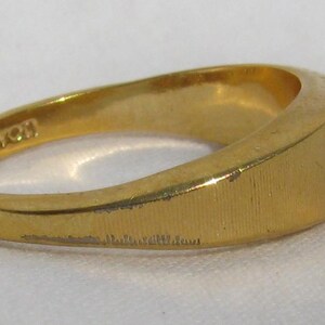 Retro 1980's AVON Marked Heavy Gold Electroplated Lady's Cubic Zirconia ...