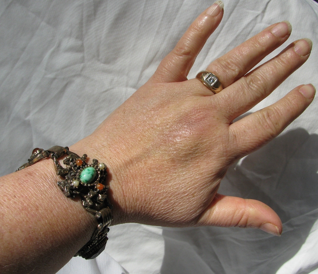 Spectacularly Ornate Complex Faux Pearl Peking Glass Amber & - Etsy