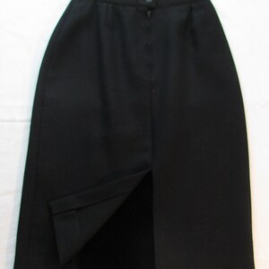 Beautiful louis Féraud Black Wool Fitted Suit, Slit Skirt W/ Cardigan ...