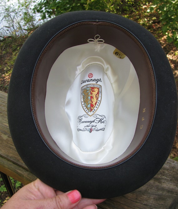 Vintage Late 1950's Cavanagh Hats Black Hat, Cavanagh… - Gem