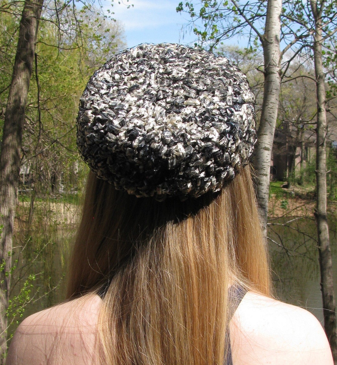 Gorgeous Vintage AMY New York Labeled Pillbox Hat, Woven Ribbon W Fancy ...