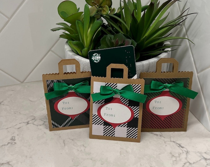 Set of 3 Christmas Gift Card Holders, Christmas Gift Card Bag ...