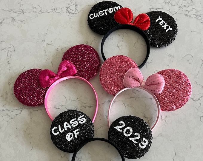Personalized Mickey or Minnie Ears, Custom Mickey Ears, Halloween Ears ...