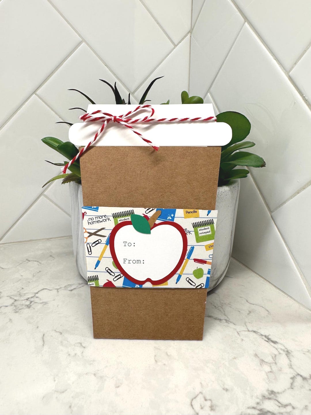 Teacher Gift Card Holder - Last Day of School Gift Card Holder - End of ...