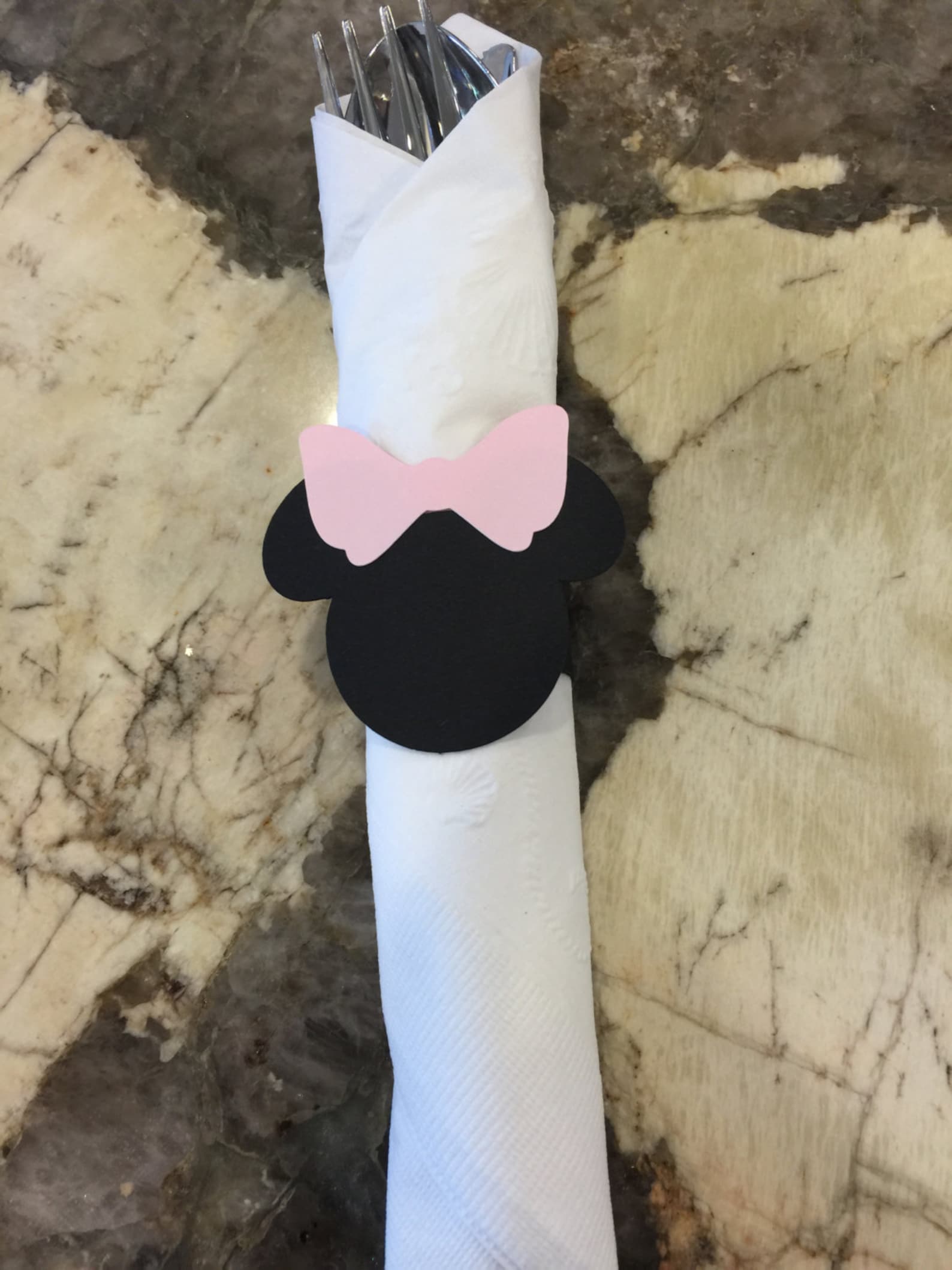 DIY Minnie Mouse Napkin Rings: Birthday Party Tableware Decor - Etsy