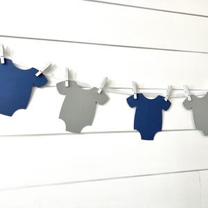 Customizable Onesie Banner: Baby Shower Garland, Bodysuit Banner ...