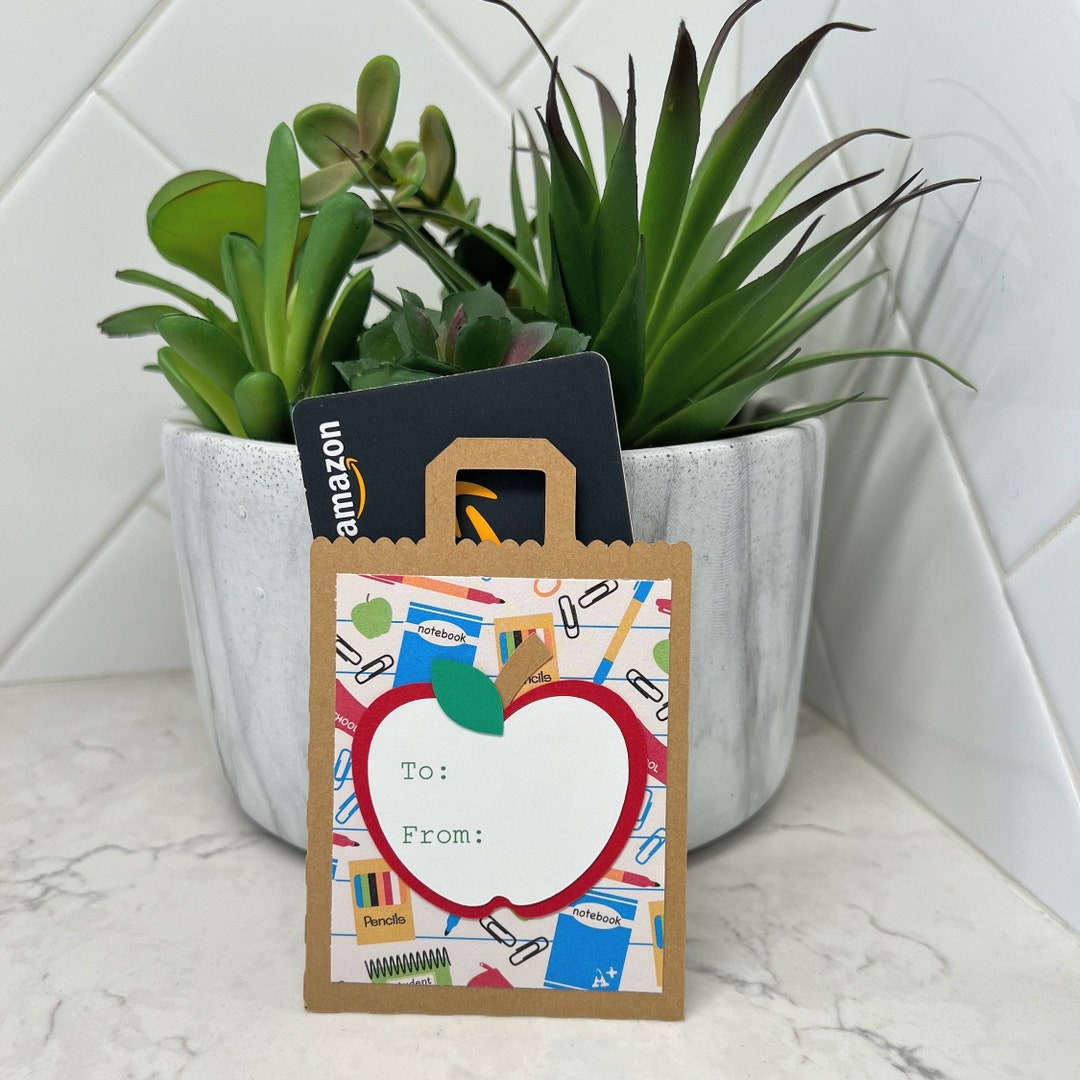 Teacher Gift Card Holder - Back to School Gift Card Holder - First Day ...
