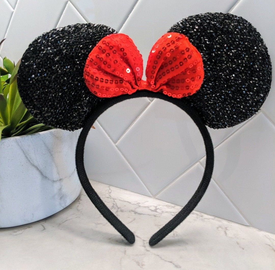 Minnie Mouse Ears - Disney Ears for Adults and Kids - Red Minnie Ears ...