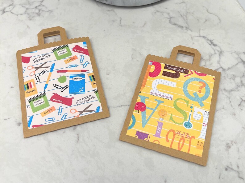 2 Teacher Gift Card Holder - Back to School Gift Card Holder - Last Day ...