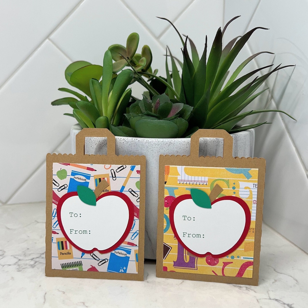 2 Teacher Gift Card Holder - Back to School Gift Card Holder - Last Day ...