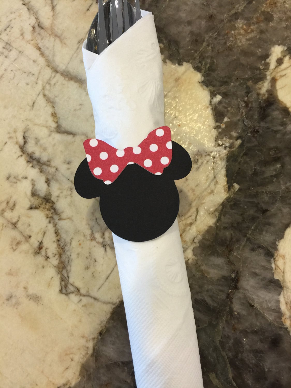 DIY Minnie Mouse Napkin Rings: Birthday Party Tableware Decor - Etsy