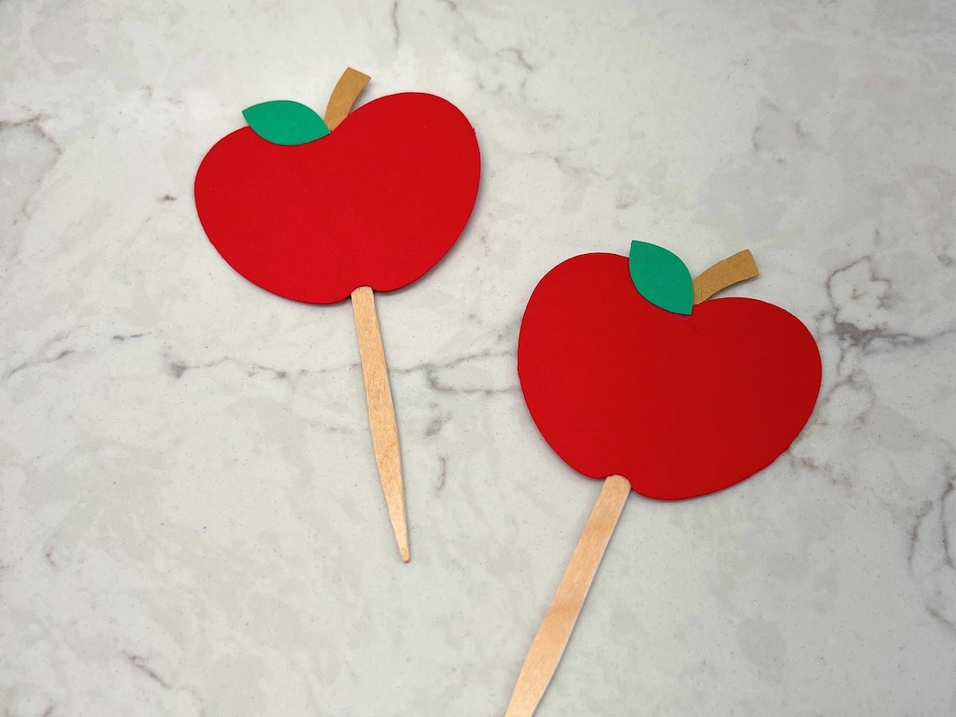 Apple Cupcake Toppers Apple Theme Party, Apple of My Eye Apple Party - Etsy