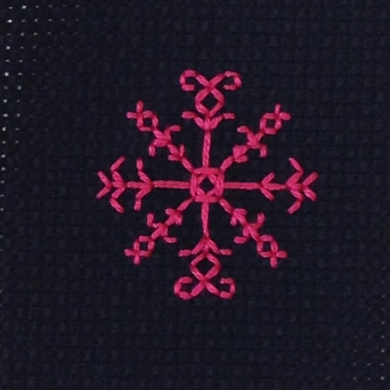 Snowflake Mini Cross Stitch Designs Set of 4 Instant Download PDF ...