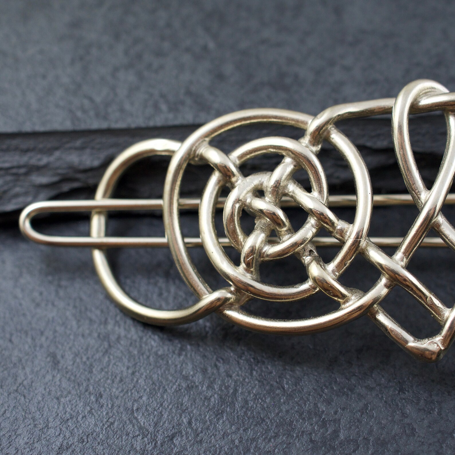 Celtic Knot Barrette - Etsy