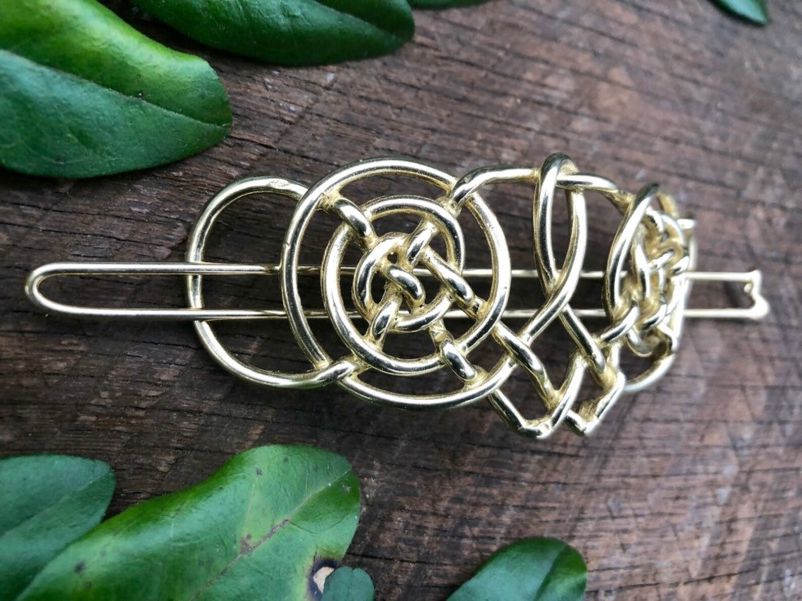 Celtic Knot Barrette - Etsy