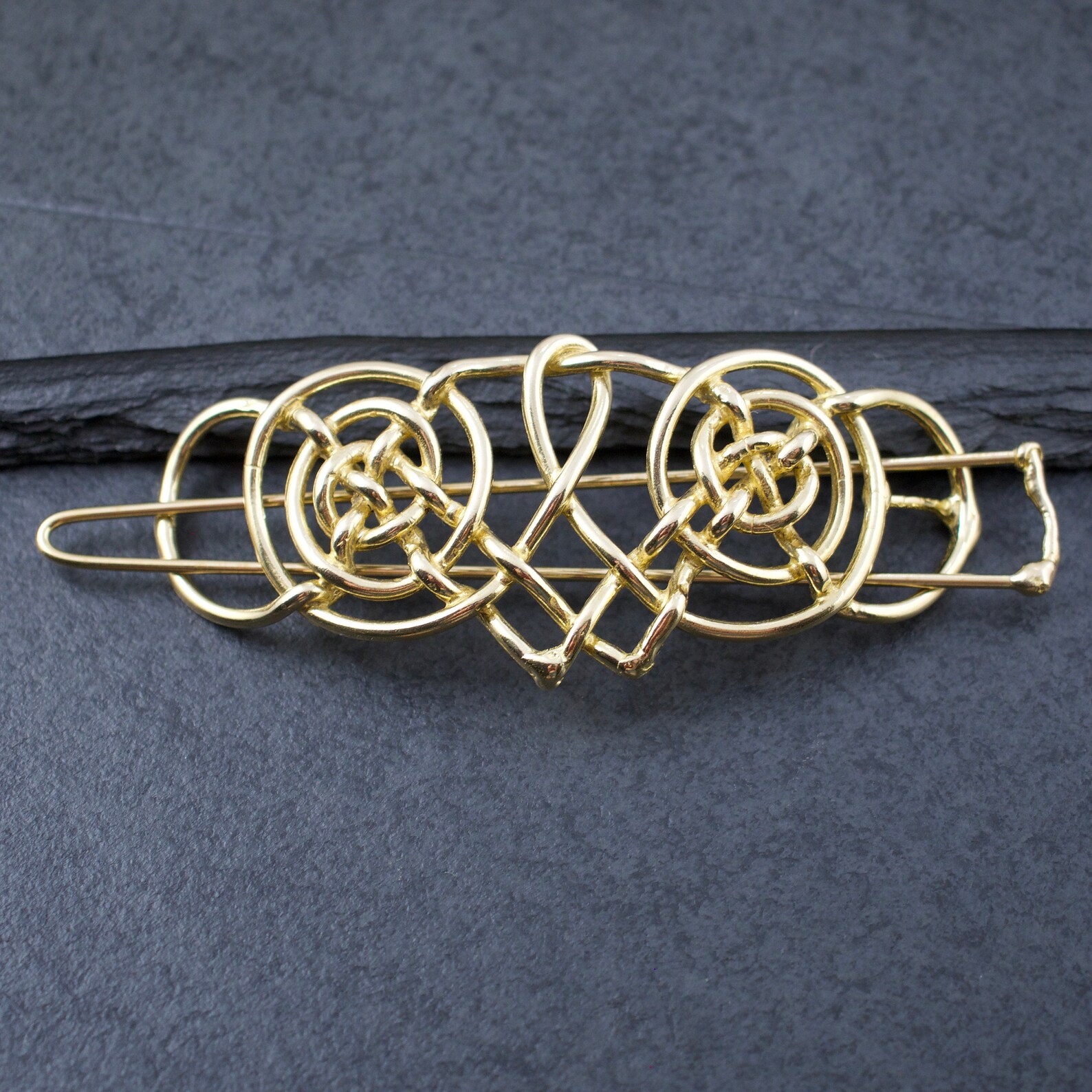 Celtic Knot Barrette - Etsy