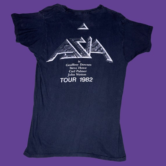 1982 Asia Band Vintage Tour Tee Shirt - Screen Stars … - Gem