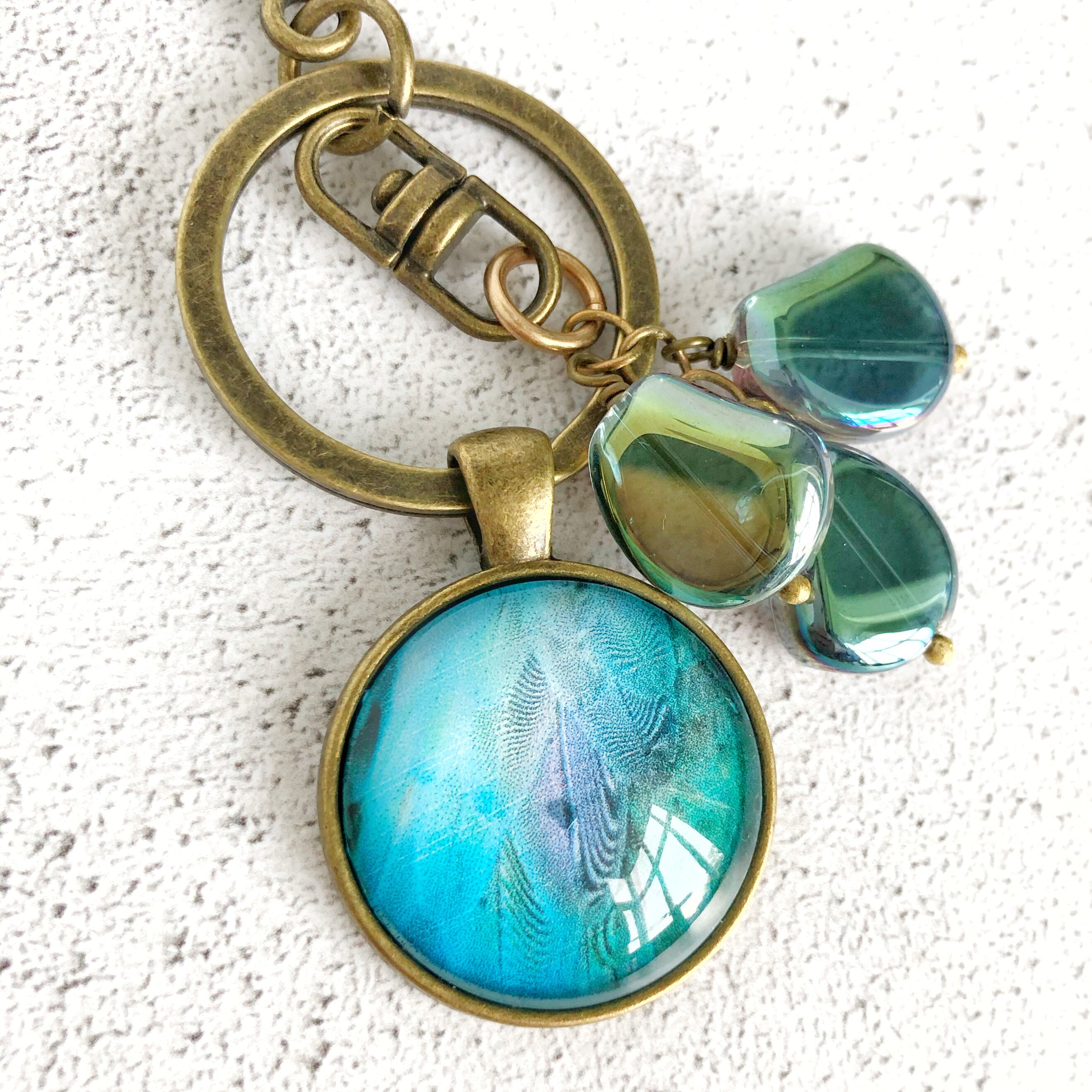 Feather Keychain Feather Keychain Bird Keychain Feather Key | Etsy