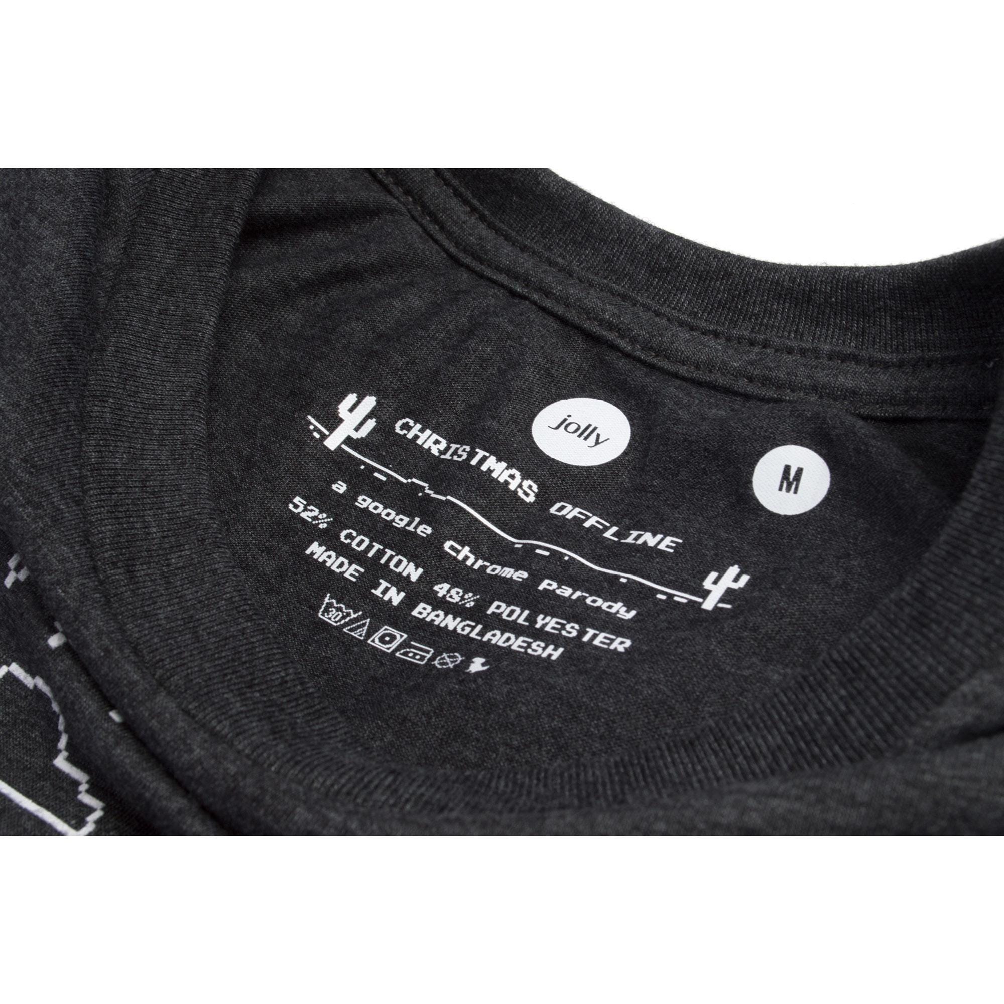 Mens / Glow in the Dark / Google Dino T-shirt / Offline Google Dinosaur ...