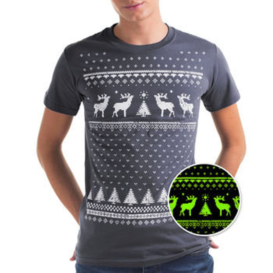 Mens / Festive / Christmas / Christmas Jumper Style Tee / Christmas T ...