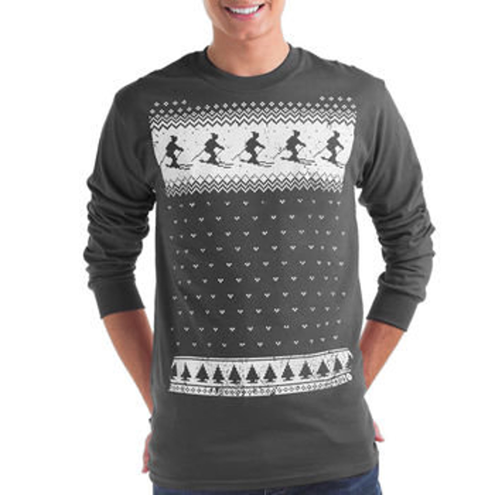 Mens / Festive / Christmas / Christmas Jumper Style Tee / Christmas T ...