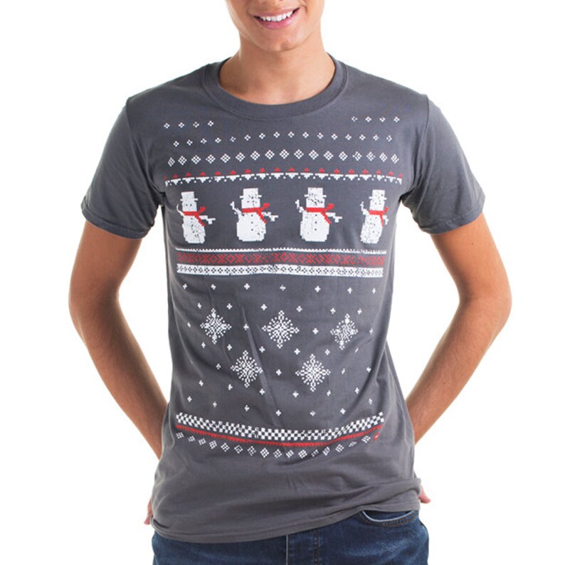 Mens / Festive / Christmas / Christmas Jumper Style Tee / Christmas T ...