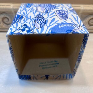 Beach Inspired Blue Toile Multi-seashell Tissue Box Cover - Etsy