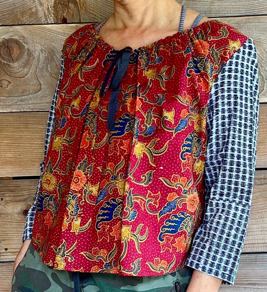 Upcycled Vintage Top Indonesian and Japanese Cotton Slow Fashion ...
