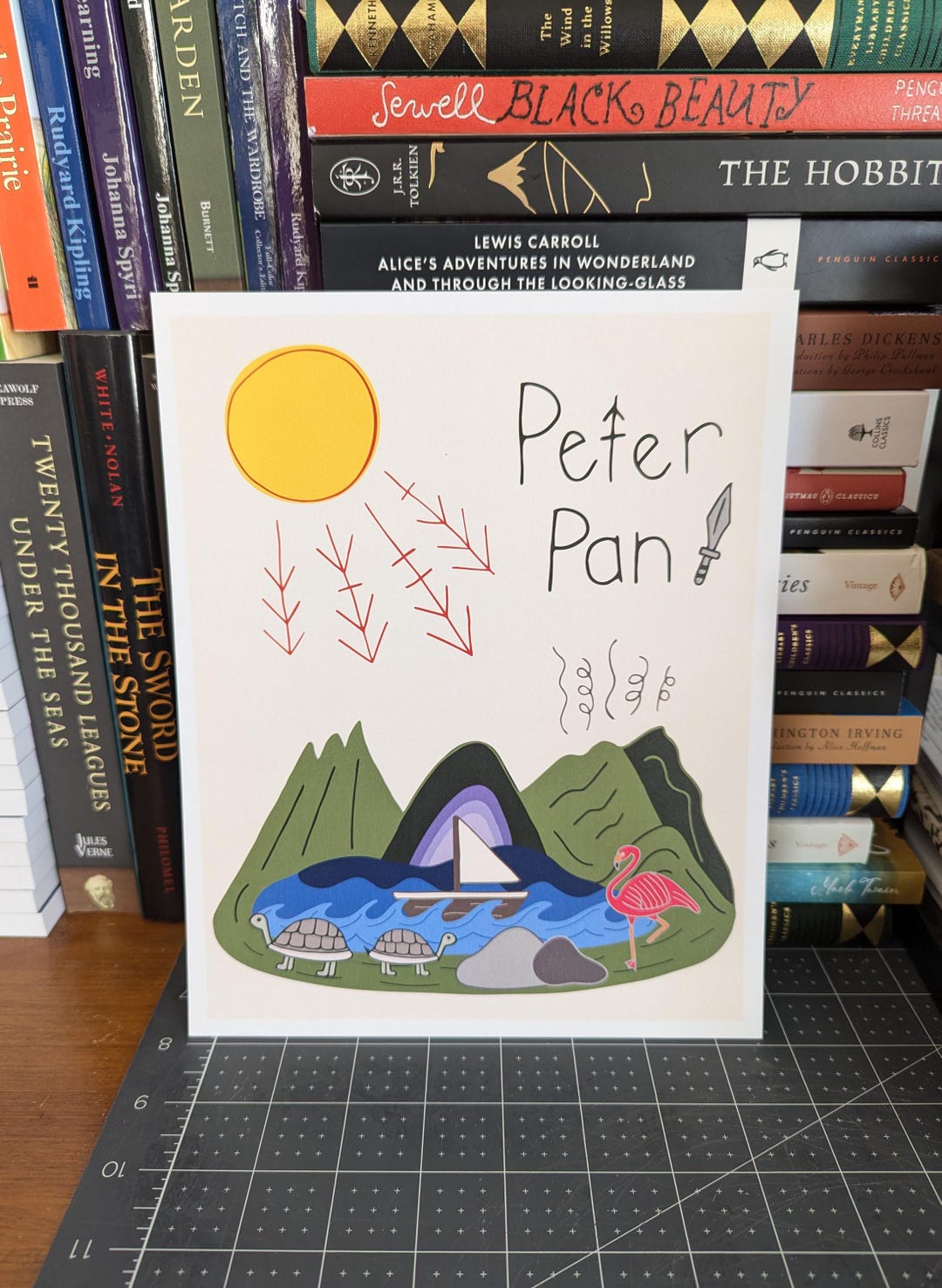 Peter Pan Art Print, Classic Literature Art Print, Children's Book Art ...