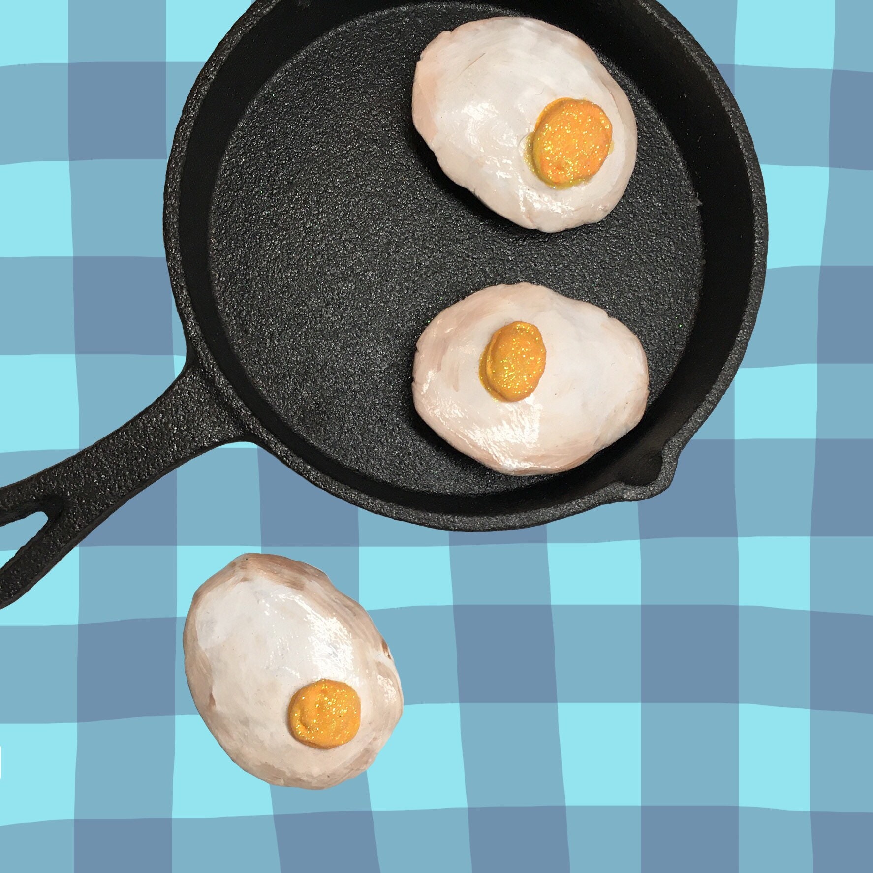 Fried Egg Magnet - Etsy