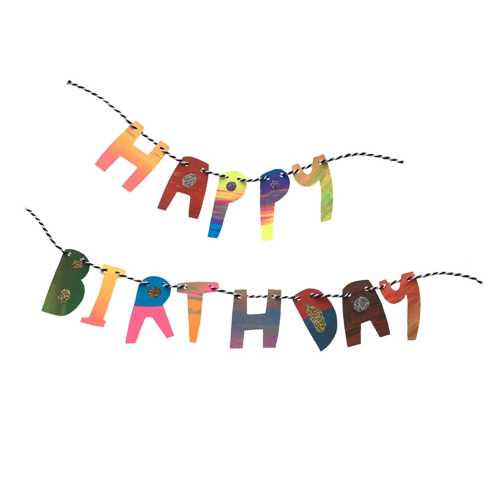 Happy Birthday Mini Garland - Etsy