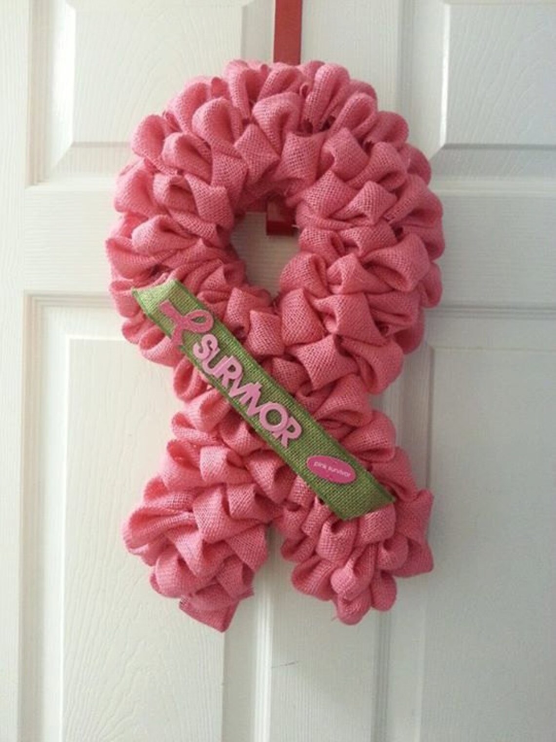 Breast Cancer Awareness Survivor Wreath - Etsy