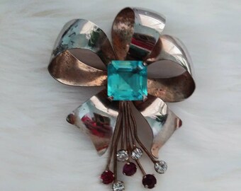 Gemstone brooch | Etsy