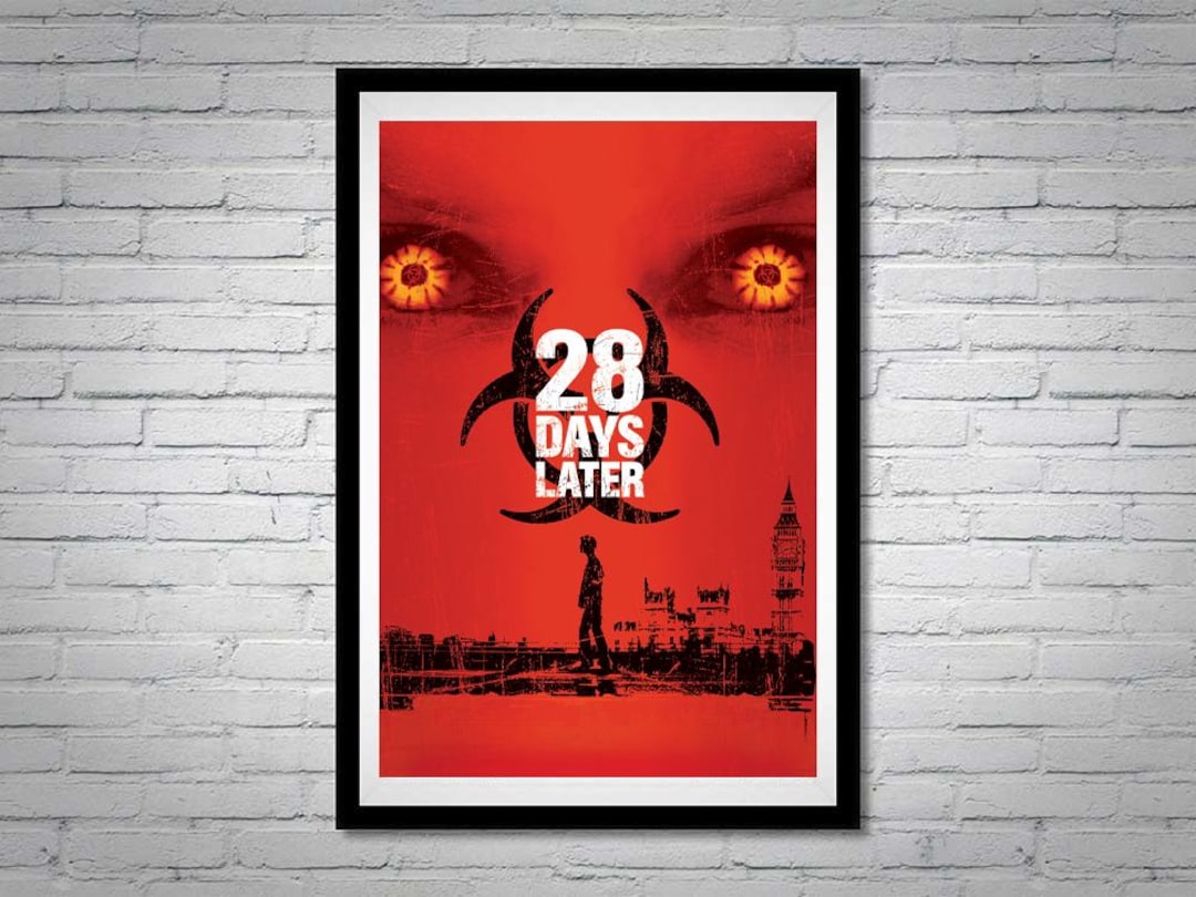 28 Days Later Horror Zombie Movie Poster Cillian Murphy Megan Burns - Etsy