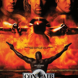 Con Air Movie Poster Nicolas Cage John Cusack John Malkovich - Etsy