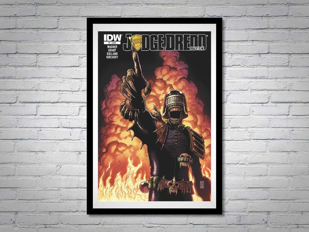 Judge Death Judge Dredd Classic Comic Book Cover Poster - Etsy