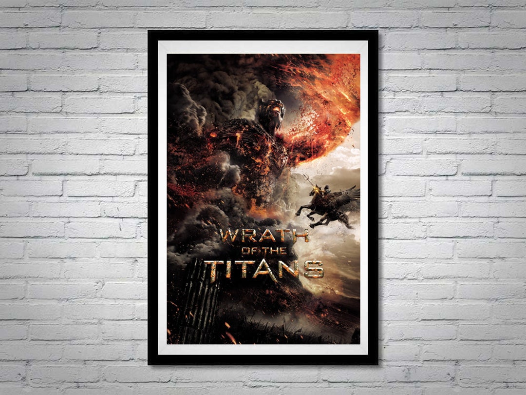 Wrath of the Titans Movie Poster Lava Sam Worthington Liam Neeson ...