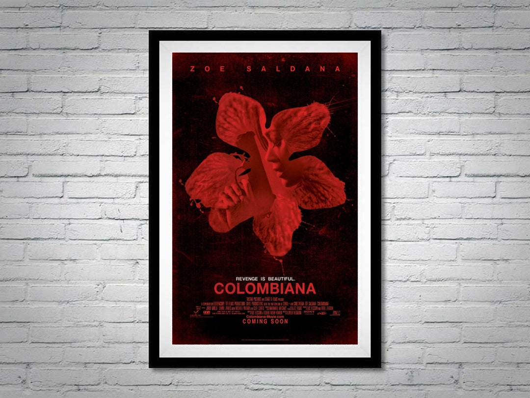 Colombiana Movie Poster Zoe Saldana - Etsy