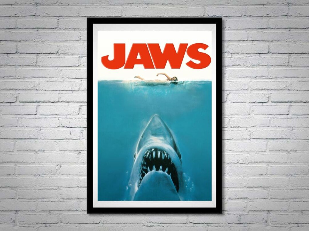 Jaws Movie Poster Richard Dreyfuss Roy Scheider Robert Shaw - Etsy