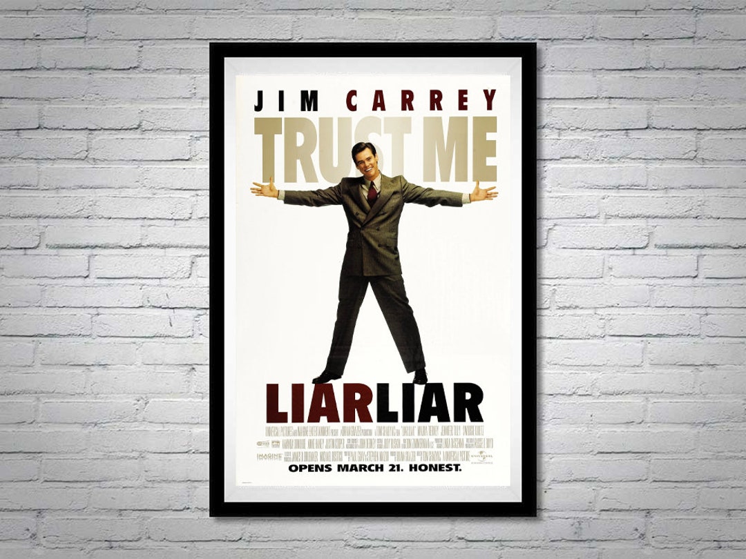 Liar Liar Movie Poster Jim Carrey - Etsy