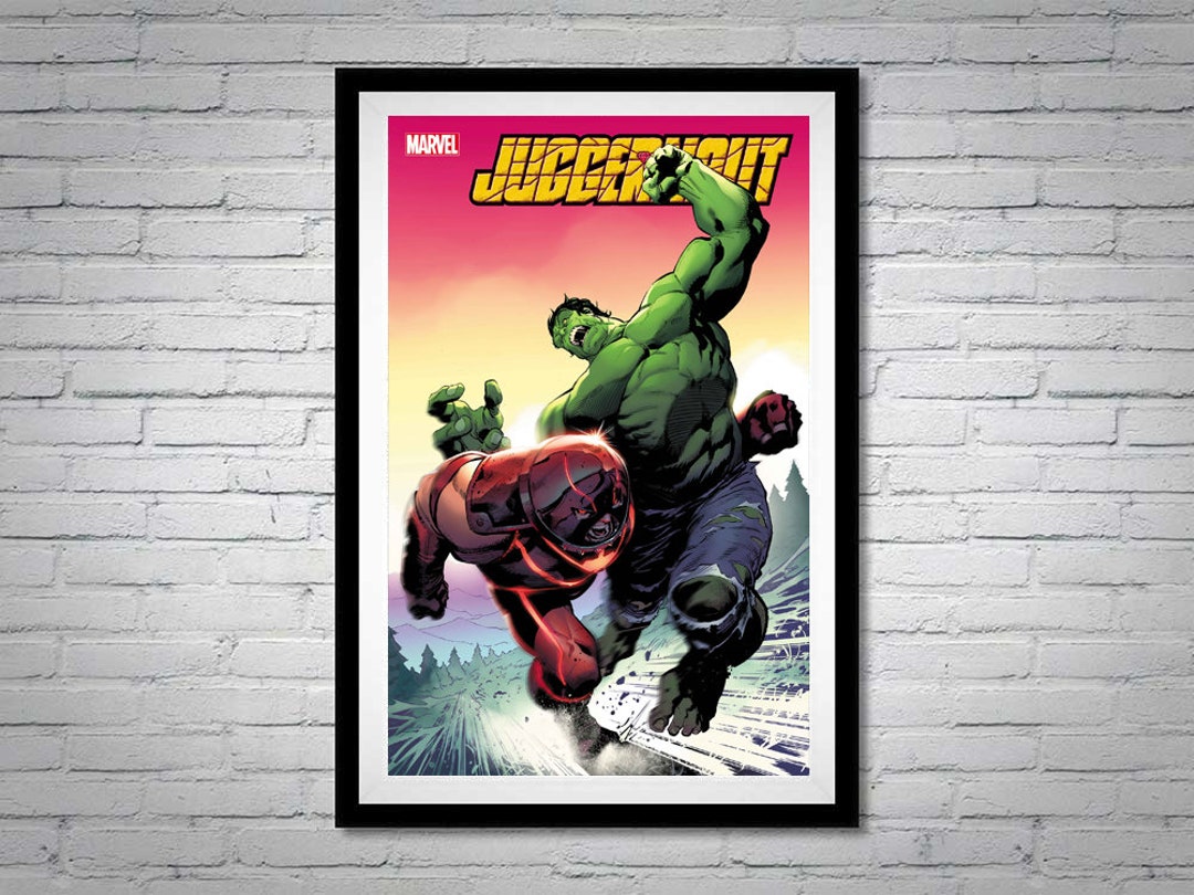 The Juggernaut Fights the Incredible Hulk Comic Poster - Etsy