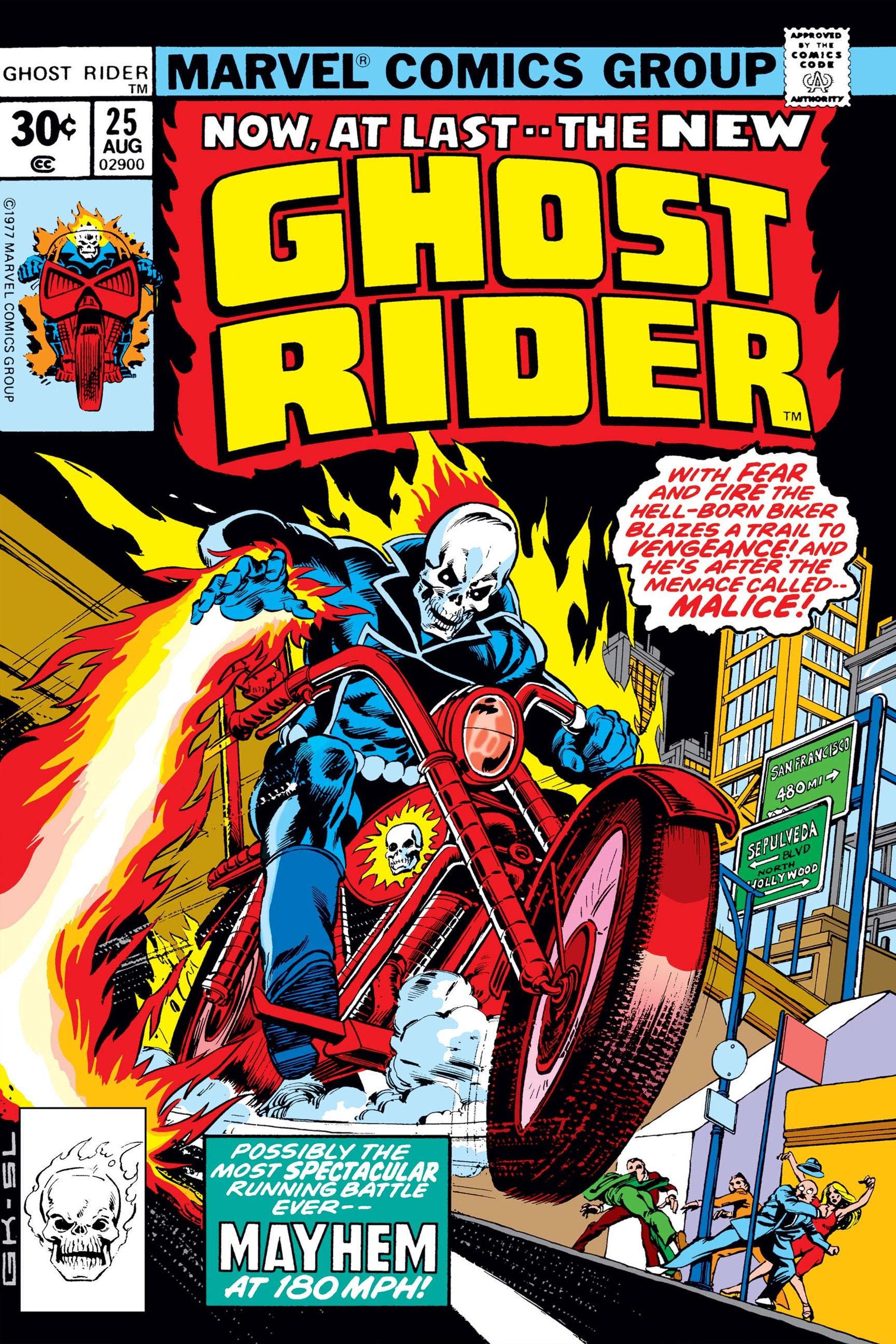Ghost Rider Issue 25 Comic Book Poster Hellbike Motorcycle Malice - Etsy