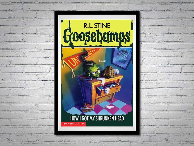 Goosebumps How I Got My Shrunken Head Book Cover Poster Art - Etsy