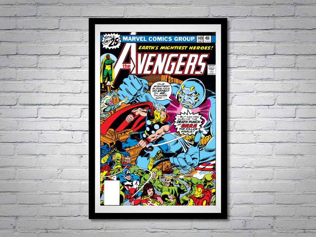 The Avengers Issue 149 Comic Book Poster Orka the Killer Whale - Etsy