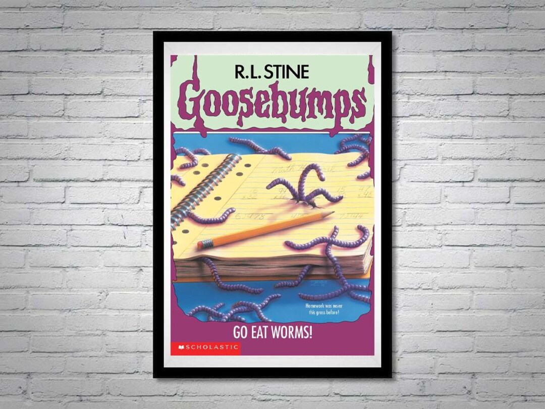 Goosebumps Go Eat Worms! Book Cover Poster Art - Etsy