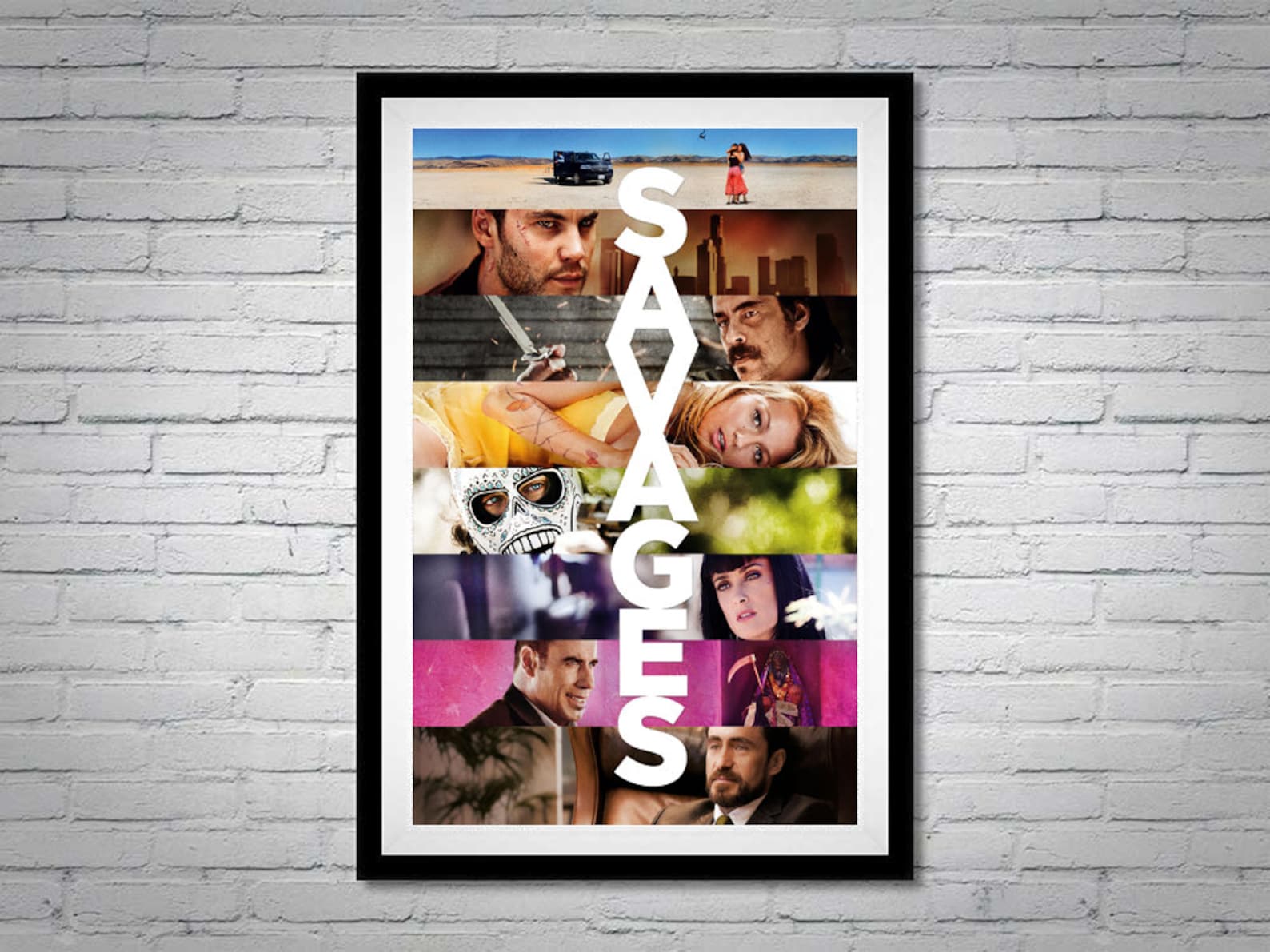 Savages Movie Horizontal Poster Blake Lively Salma Hayek John Travolta ...